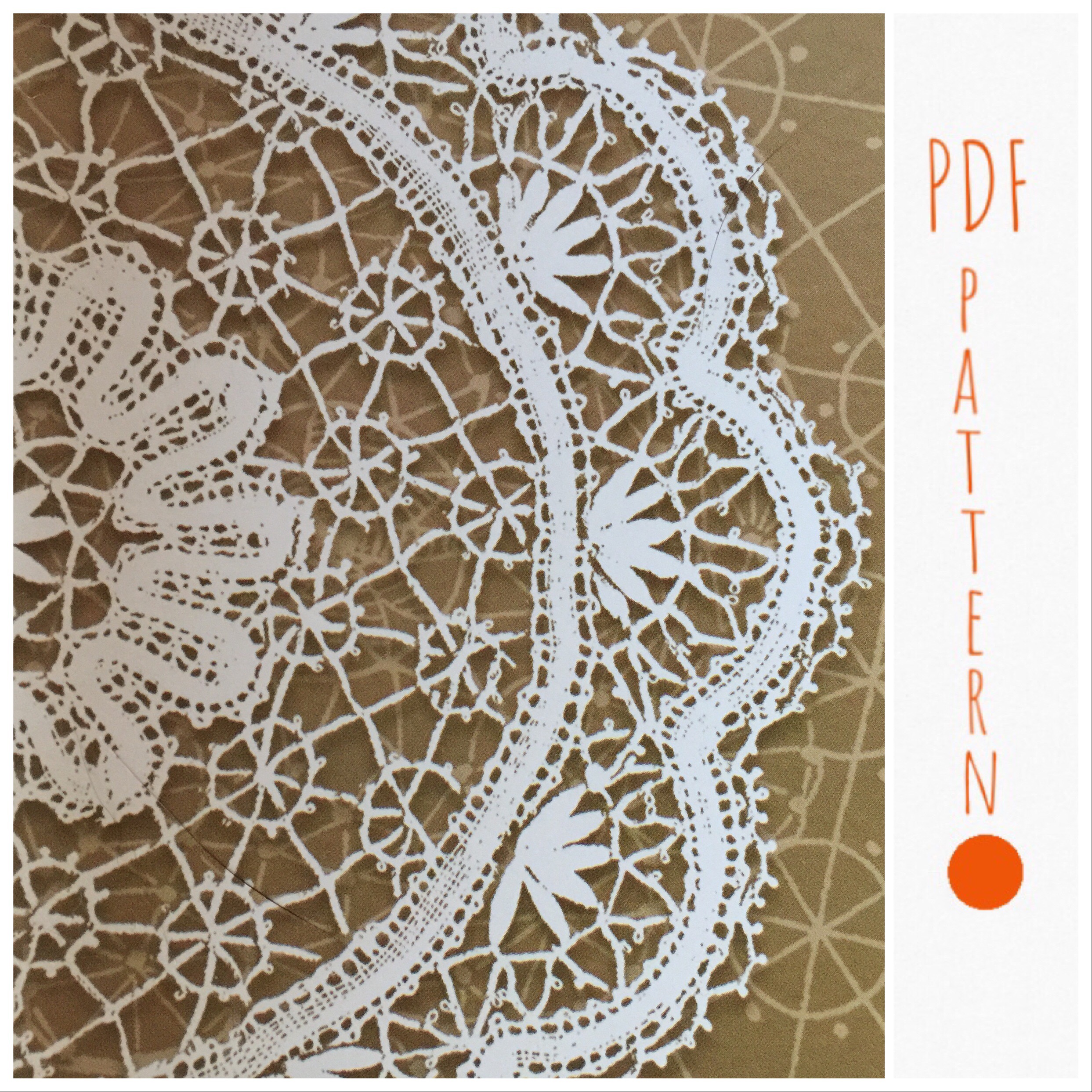 Bobbin Lace Napkins Patterns 5 pcs PDF patterns Doilies | Inspire Uplift