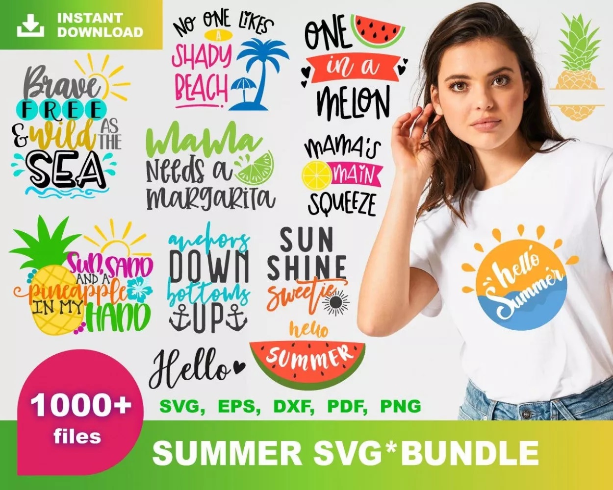 Summer Svg Files for Cricut and Silhouette - Summer Clipart | Inspire ...