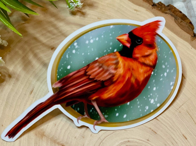 Cardinal Sticker, Bird Sticker, Vinyl Stickers, Animal Stick - Inspire ...