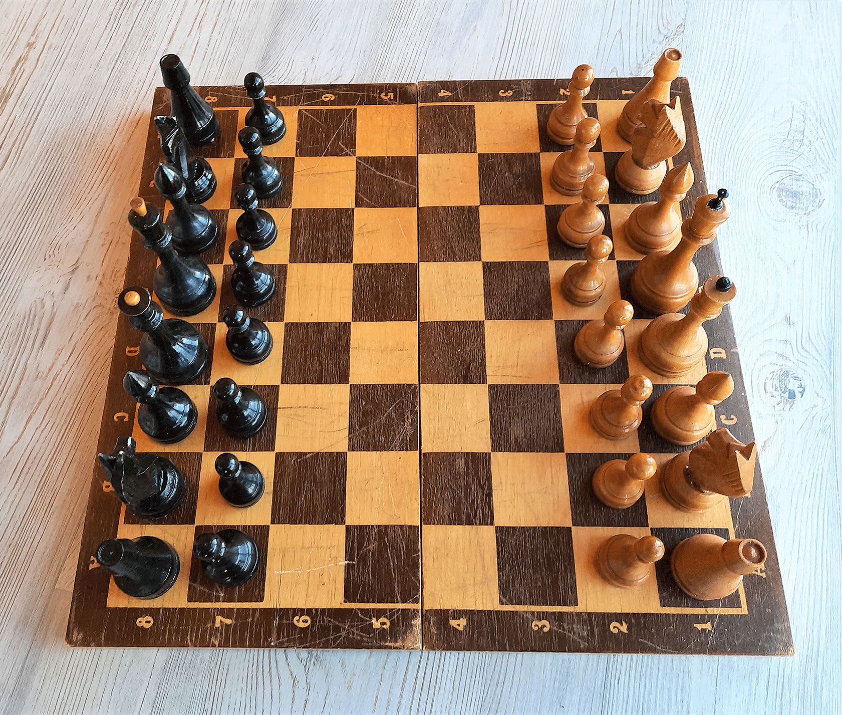 Rude big wooden brutal chess set USSR - weighted Soviet larg - Inspire ...