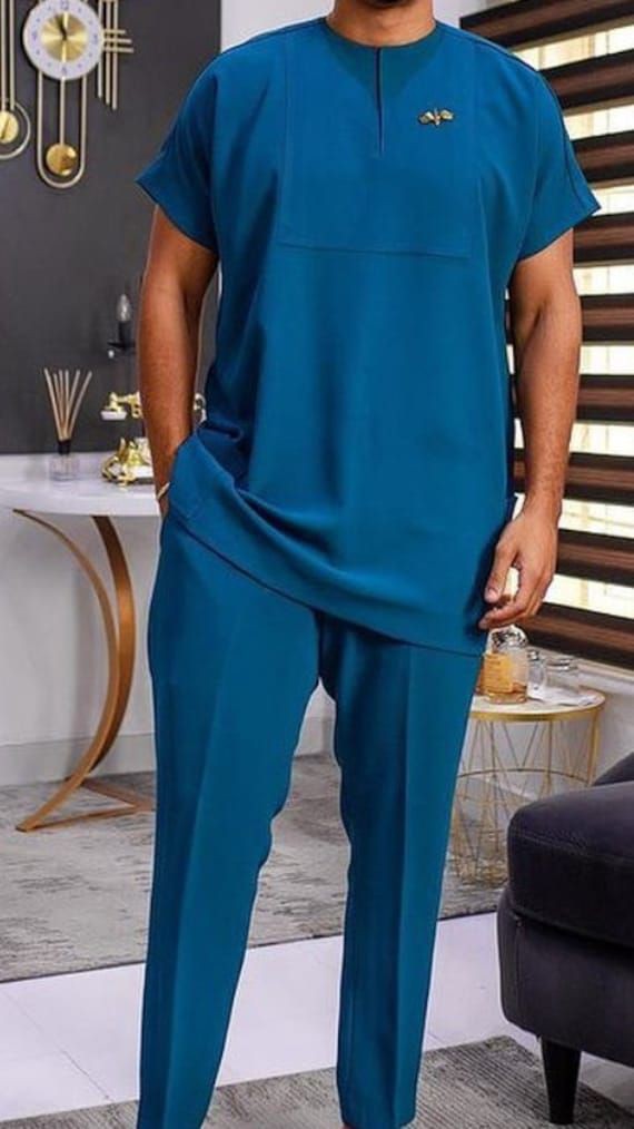 African men clothing, 2pics men sets, cotton fabric, differe | Inspire ...