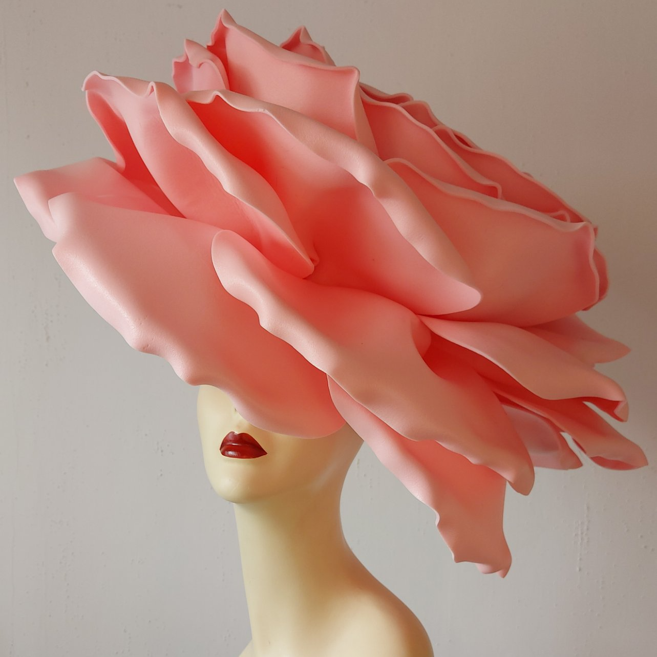Oversize Rose hat, Kentucky Derby Hat, Wedding headdress, Gi | Inspire ...