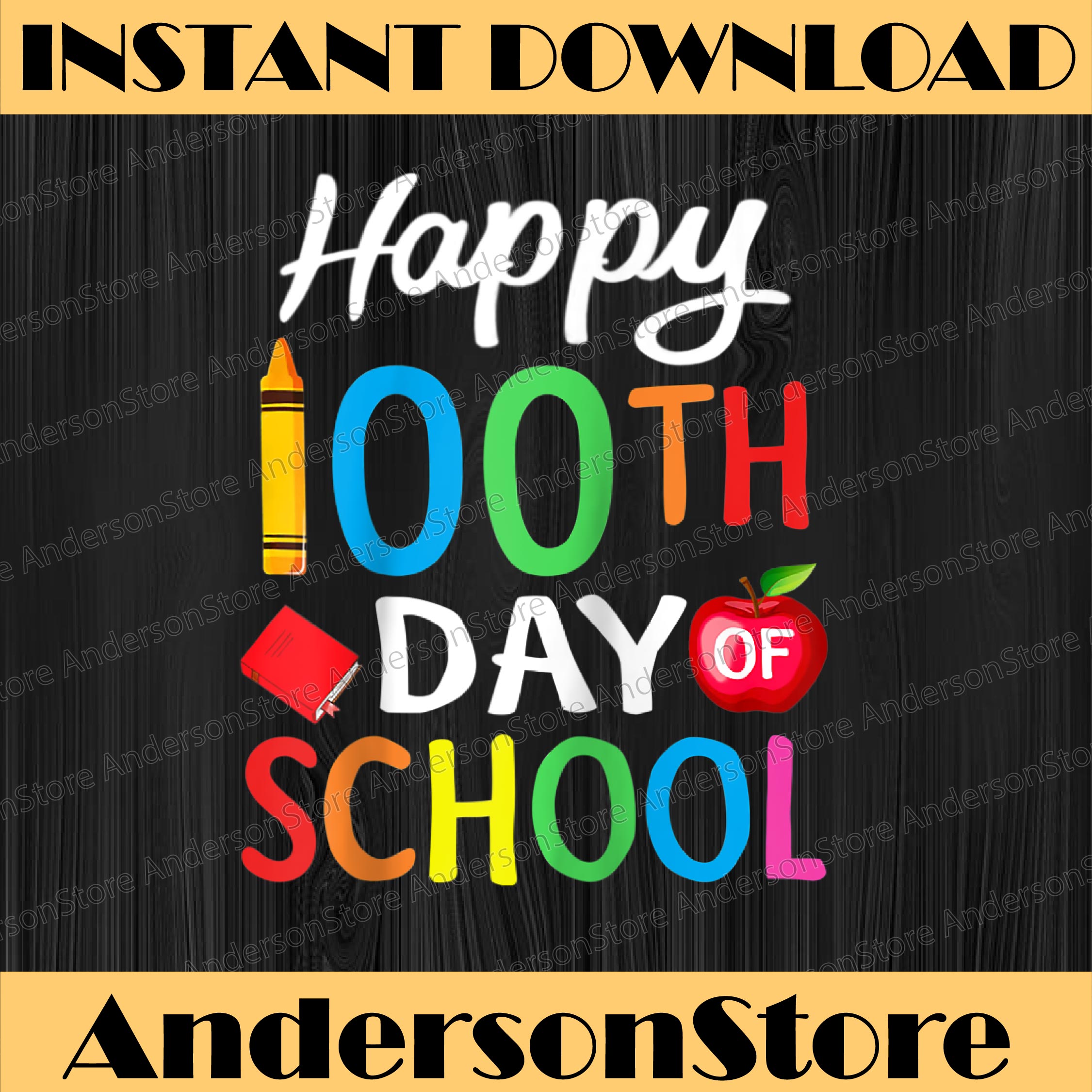 Happy 100th Day of School PNG for Teacher or Child Raglan Ba | Inspire ...