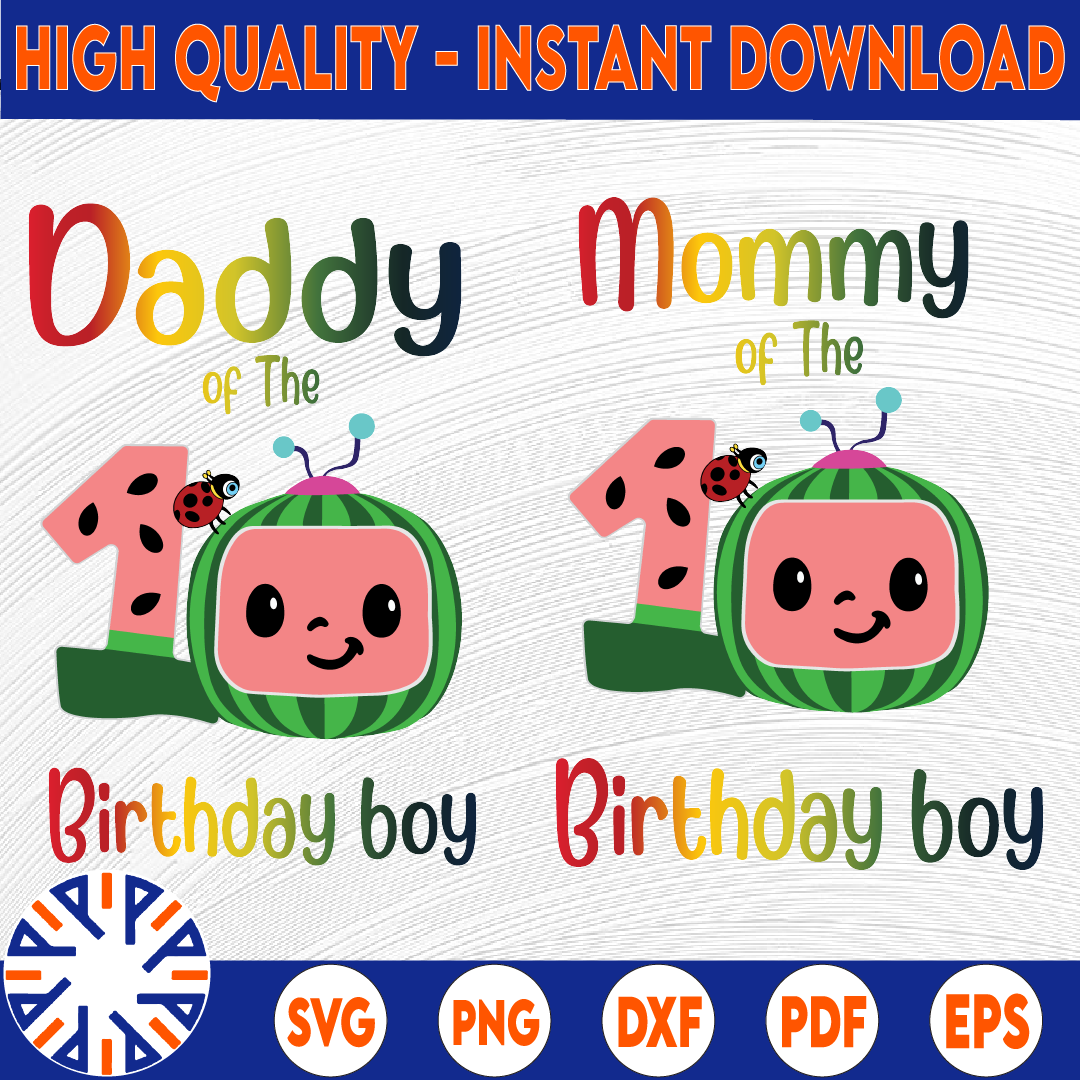 Cocomelon Dad and Mom Of Birthday Boy png, Cocomelon Bundle | Inspire ...