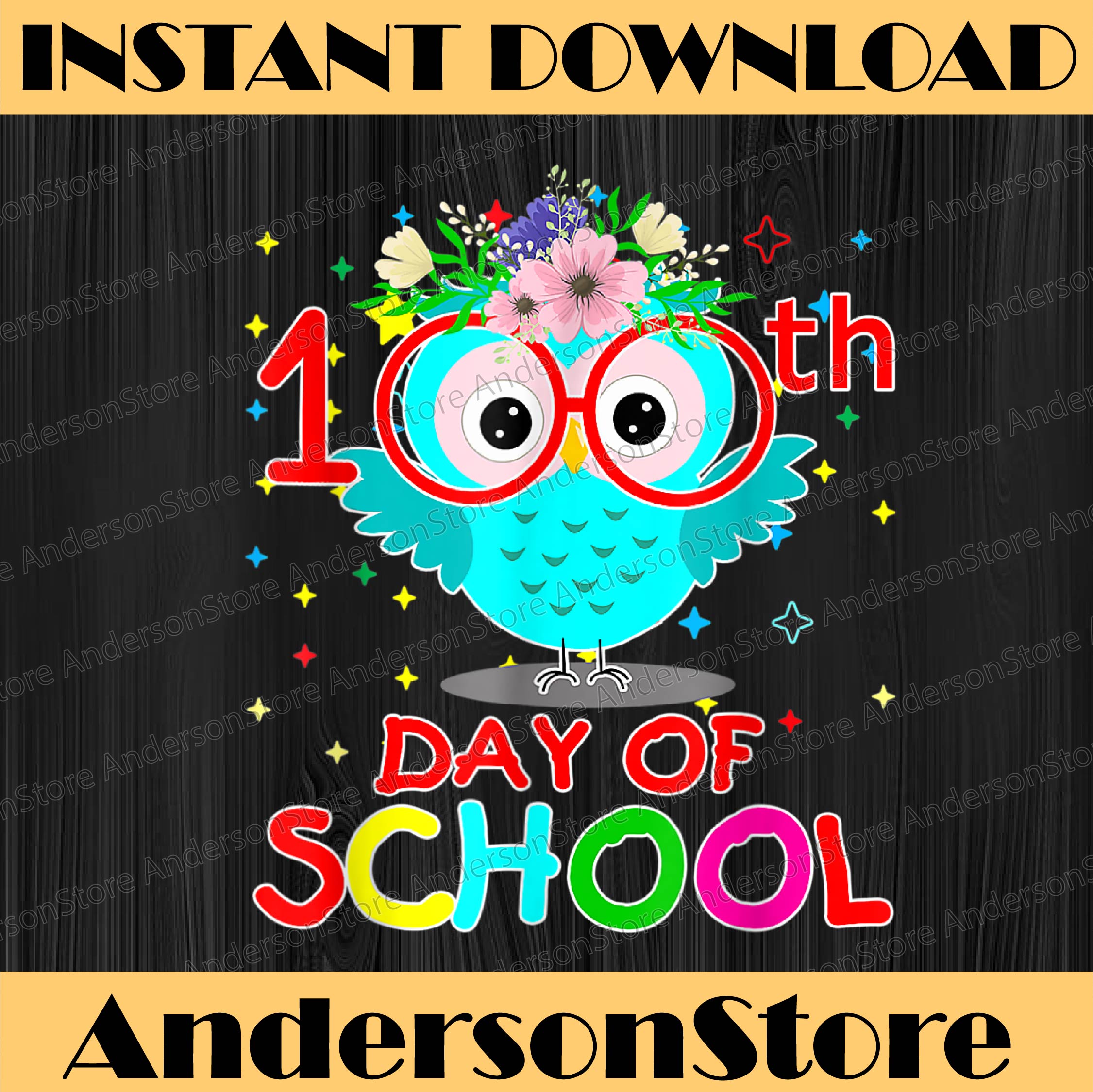 100 Days Of School Cute Owl Happy 100th Day Of School PNG | Inspire Uplift