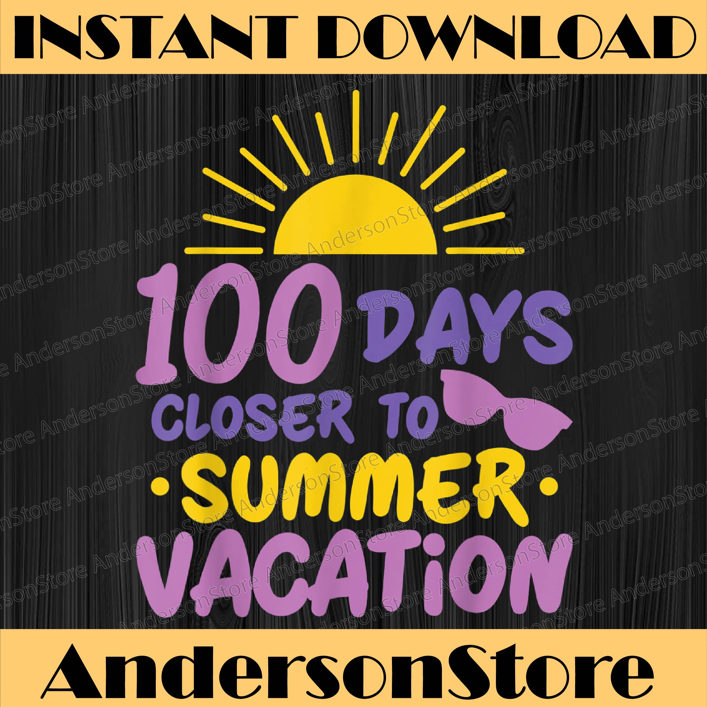 100 Days of School Closer Summer Vacation Teacher Student PN | Inspire ...