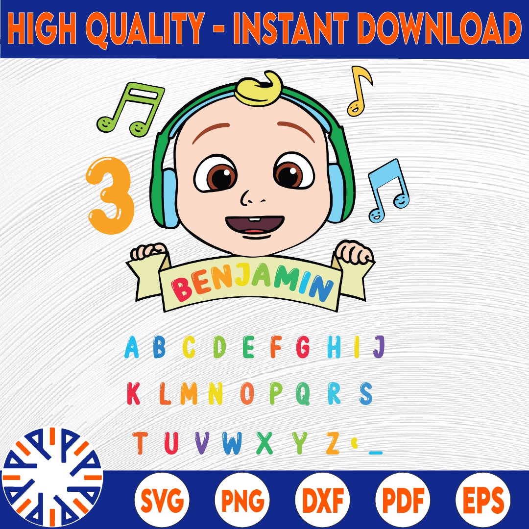 Cocomelon Logo And Full Alphabets Birthday svg/png, Cocomelo | Inspire ...
