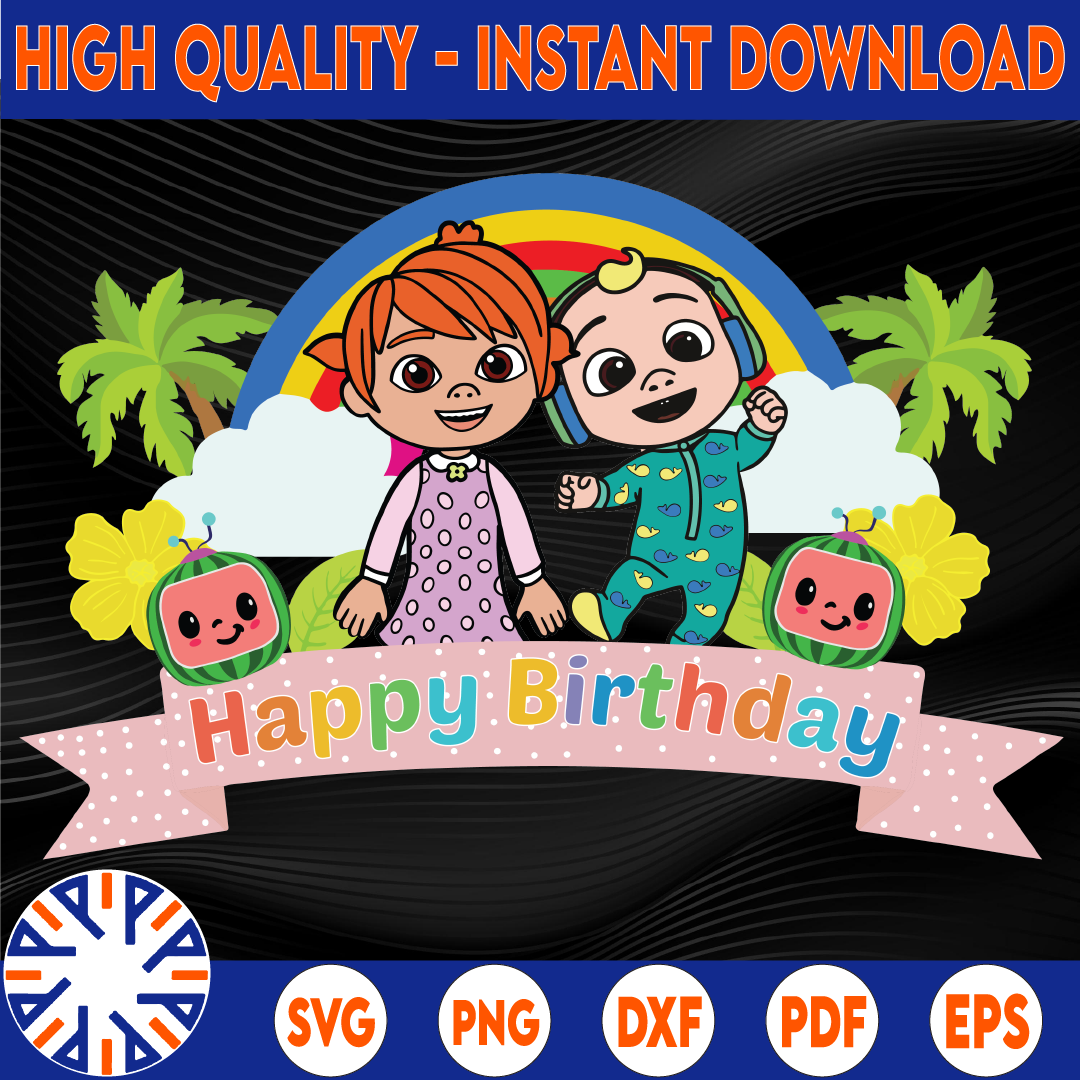 Cocomelon JJ and Yo Yo sister, Coco Melon svg, Cocomelon Bun | Inspire ...