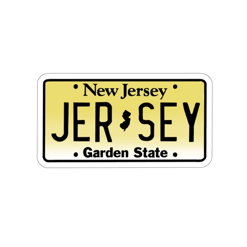 New Jersey License Plate Vinyl Decal | New Jersey Sticker | | Inspire ...