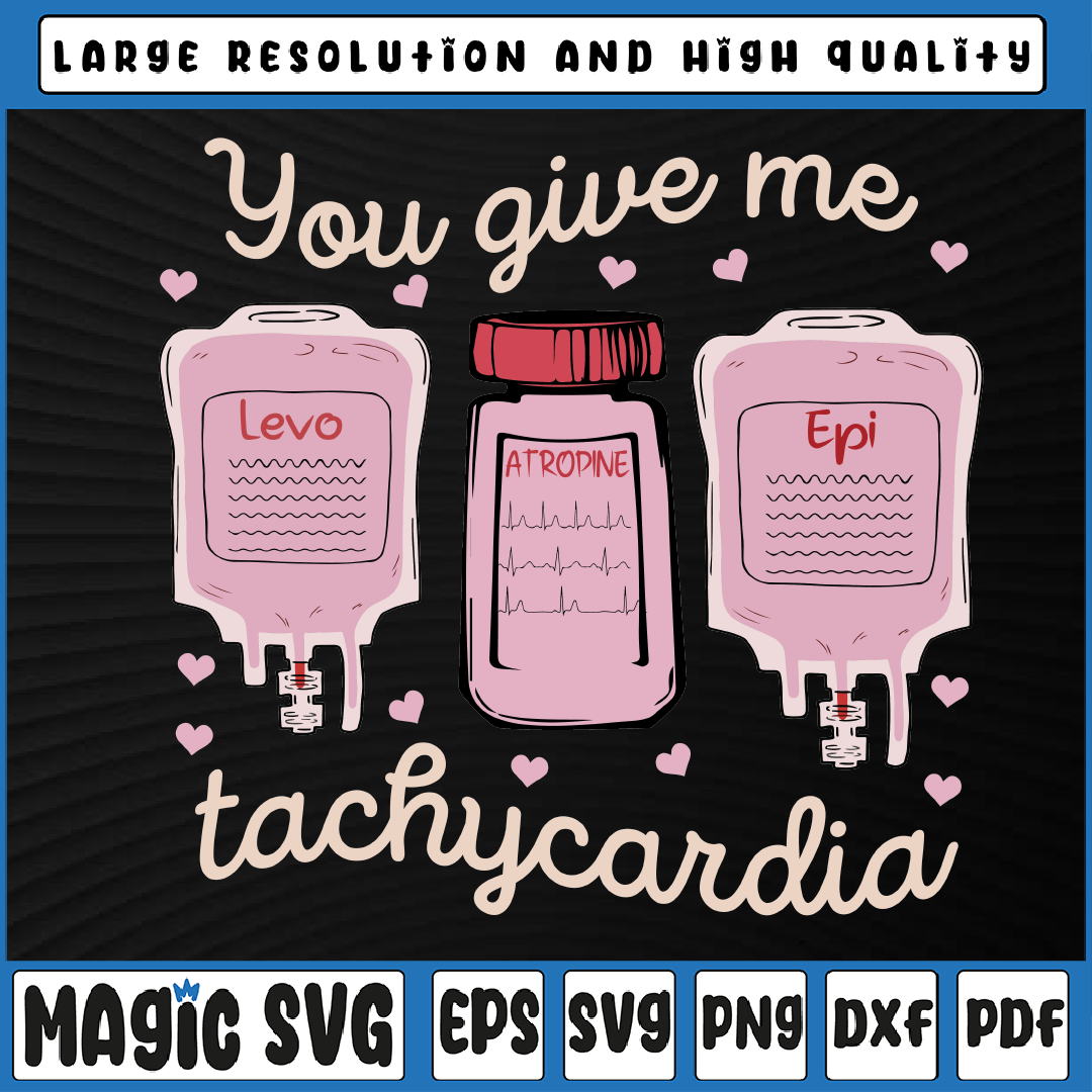 You Give Me Tachycardia Png, ICU Nurse Life Valentines Day s | Inspire ...