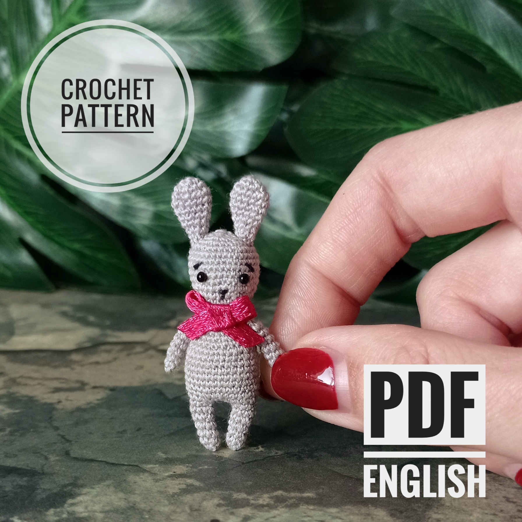 Crochet bunny toy pattern. English Pattern. Little bunny toy | Inspire ...