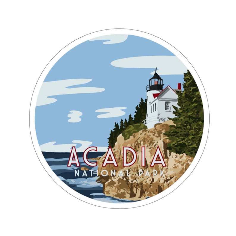 Acadia National Park Vinyl Decal | Sticker for Laptops, Hydr - Inspire ...