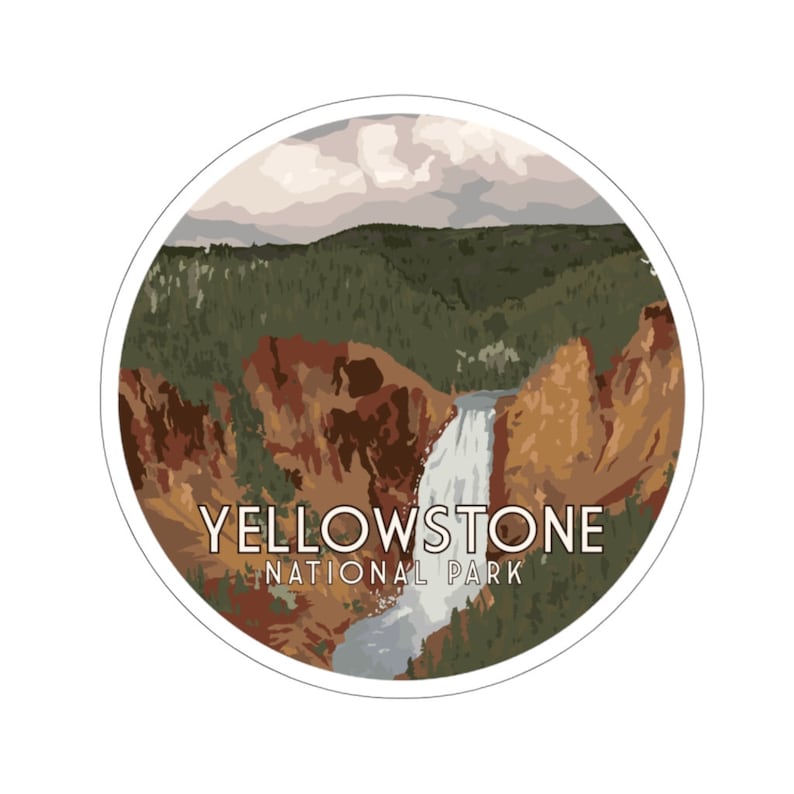 Yellowstone National Park Vinyl Decal | Sticker for Laptops, - Inspire ...
