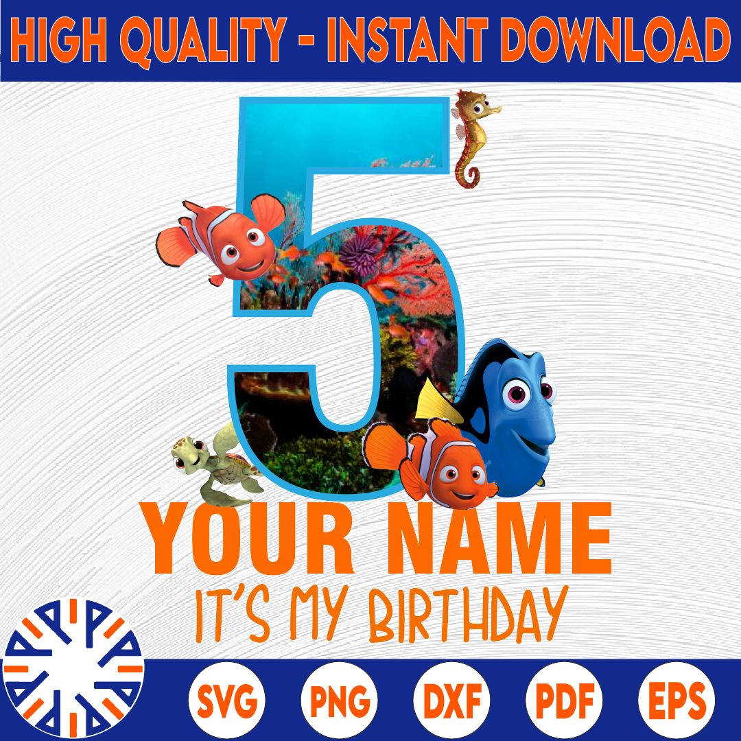 Finding Dory Birthday Png, Dory Custom Png, Personalized Nem | Inspire ...