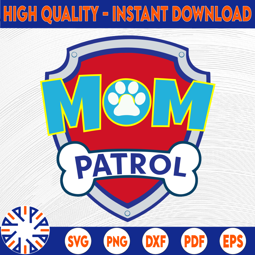 Mom Patrol logo, Mom patrol clipart, Mom Patrol cut file, Mo - Inspire ...