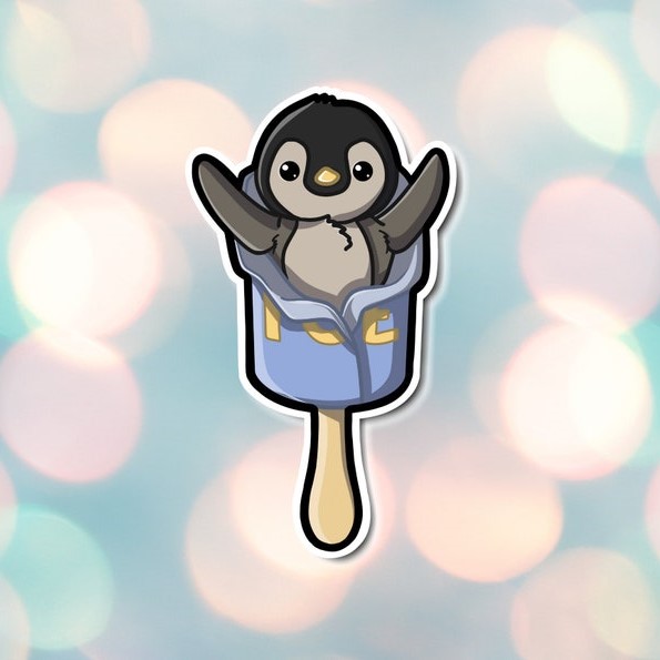 Penguin pop! Super adorable Kawaii penguin ice cream friend- - Inspire ...