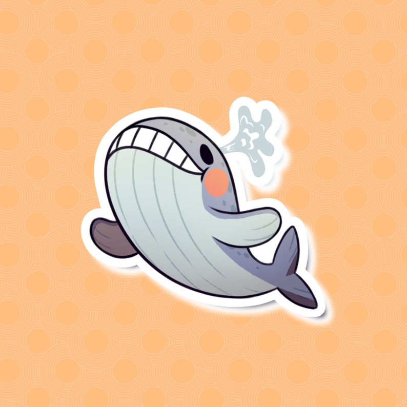 Super adorable Kawaii Whale friend-for laptop, planner, phon - Inspire ...