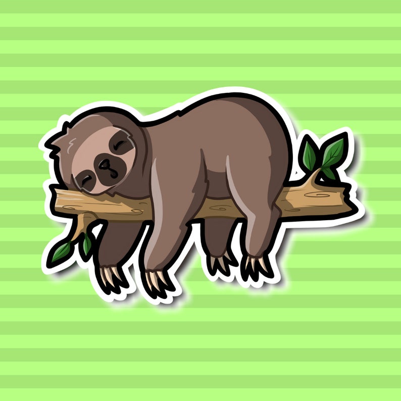 Super Adorable Sloth. Kawaii sloth friend friend-for laptop, - Inspire ...