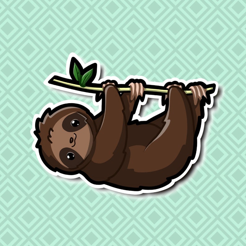 Super Adorable Sloth. Kawaii sloth friend friend-for laptop, - Inspire ...