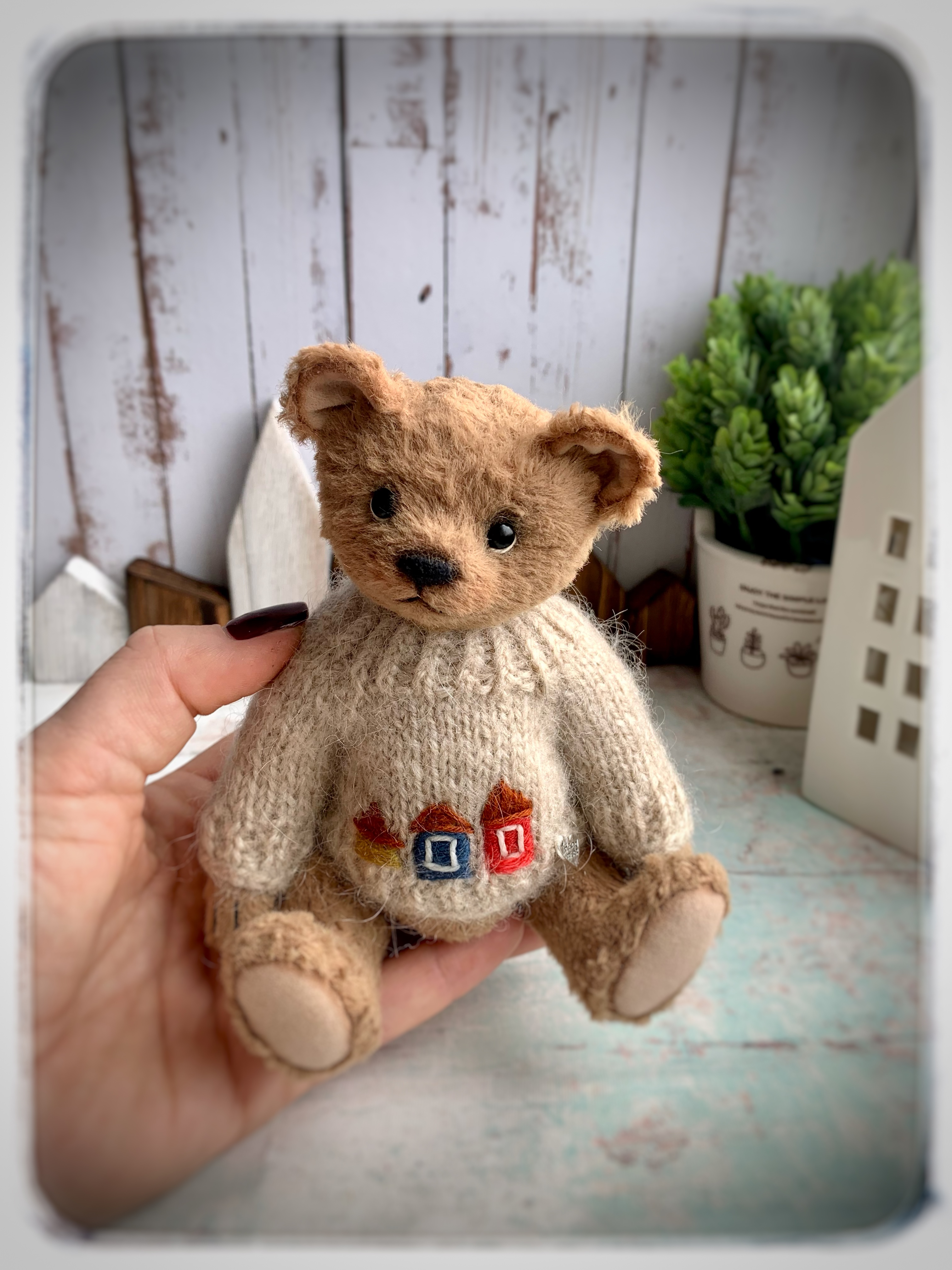 Theo teddy bear/handmade toy/plush bear handmade/collectible - Inspire ...