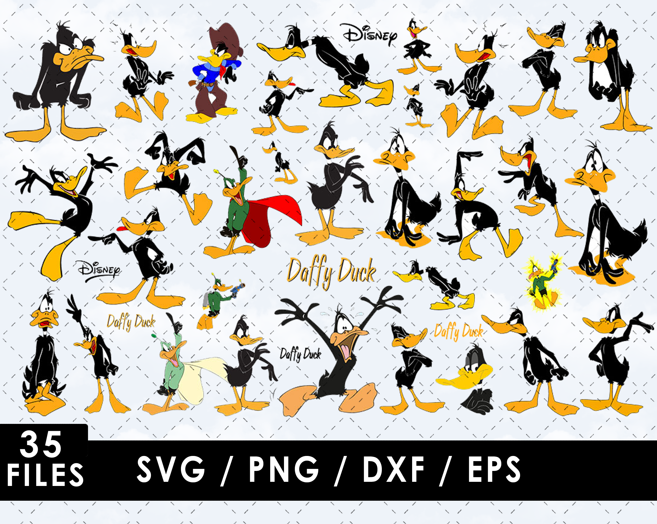 Daffy Duck Svg Files, Daffy Duck Svg Files, Vector Png Image | Inspire ...