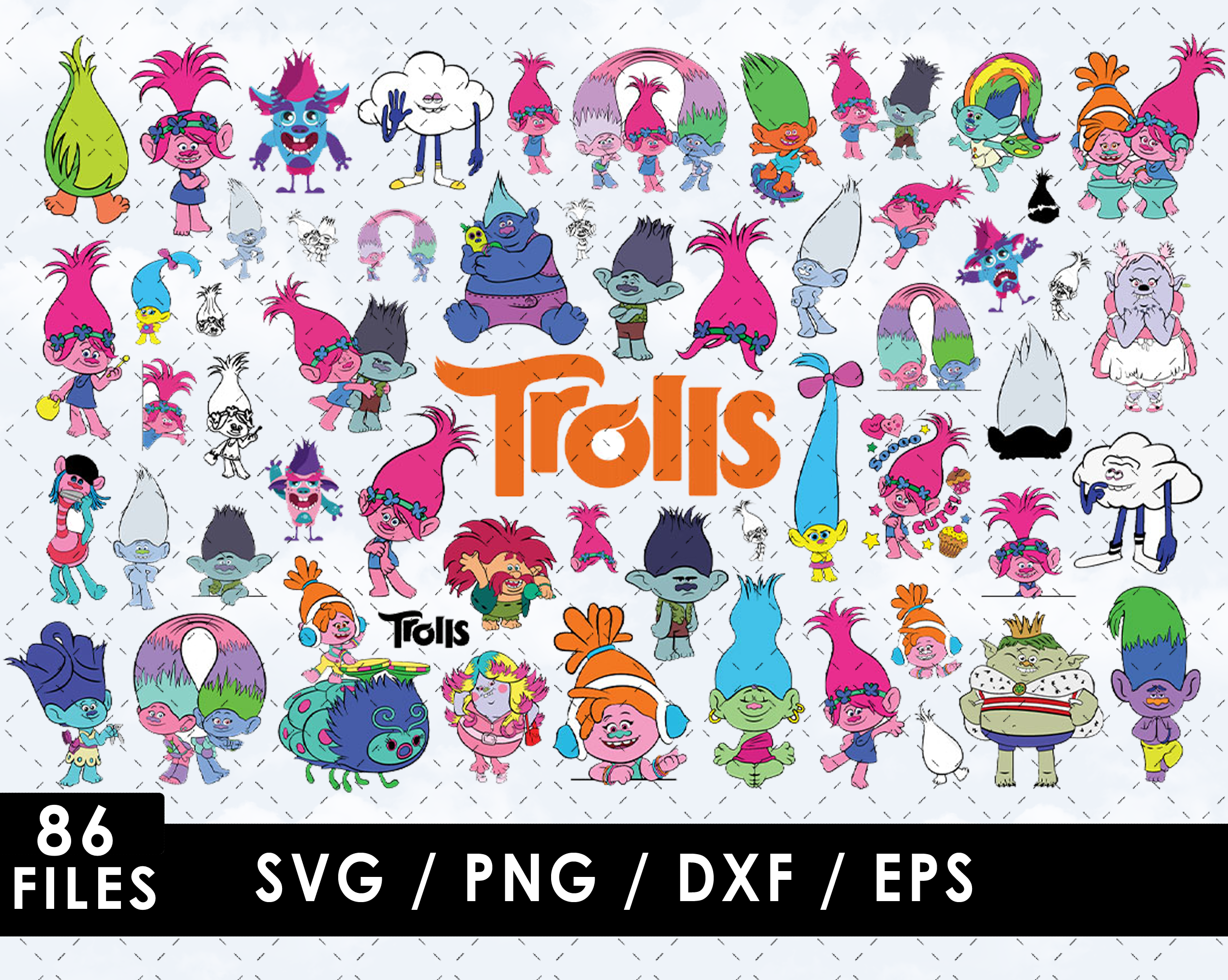 Trolls Svg Files, Trolls Svg File, Vector Png Images, SVG Cu - Inspire ...