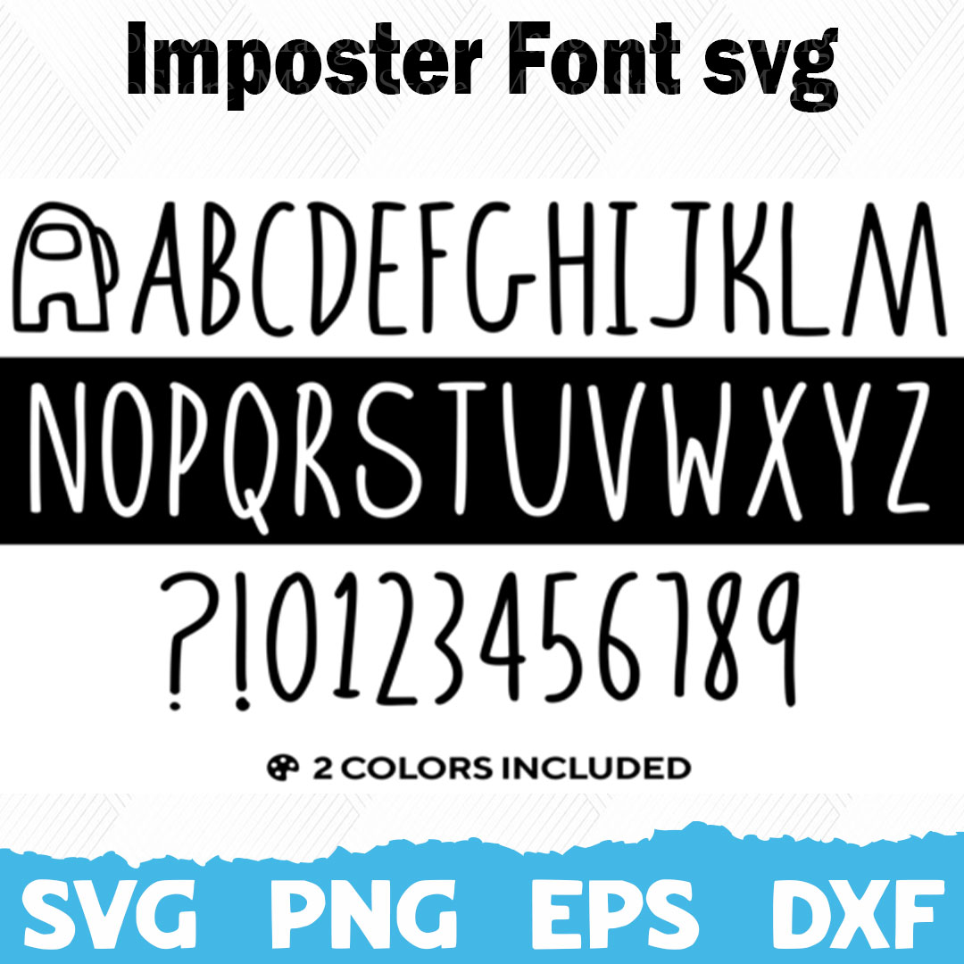 Imposter Font Svg, Font svg, Silhouette, Cricut Font, Bundle | Inspire ...