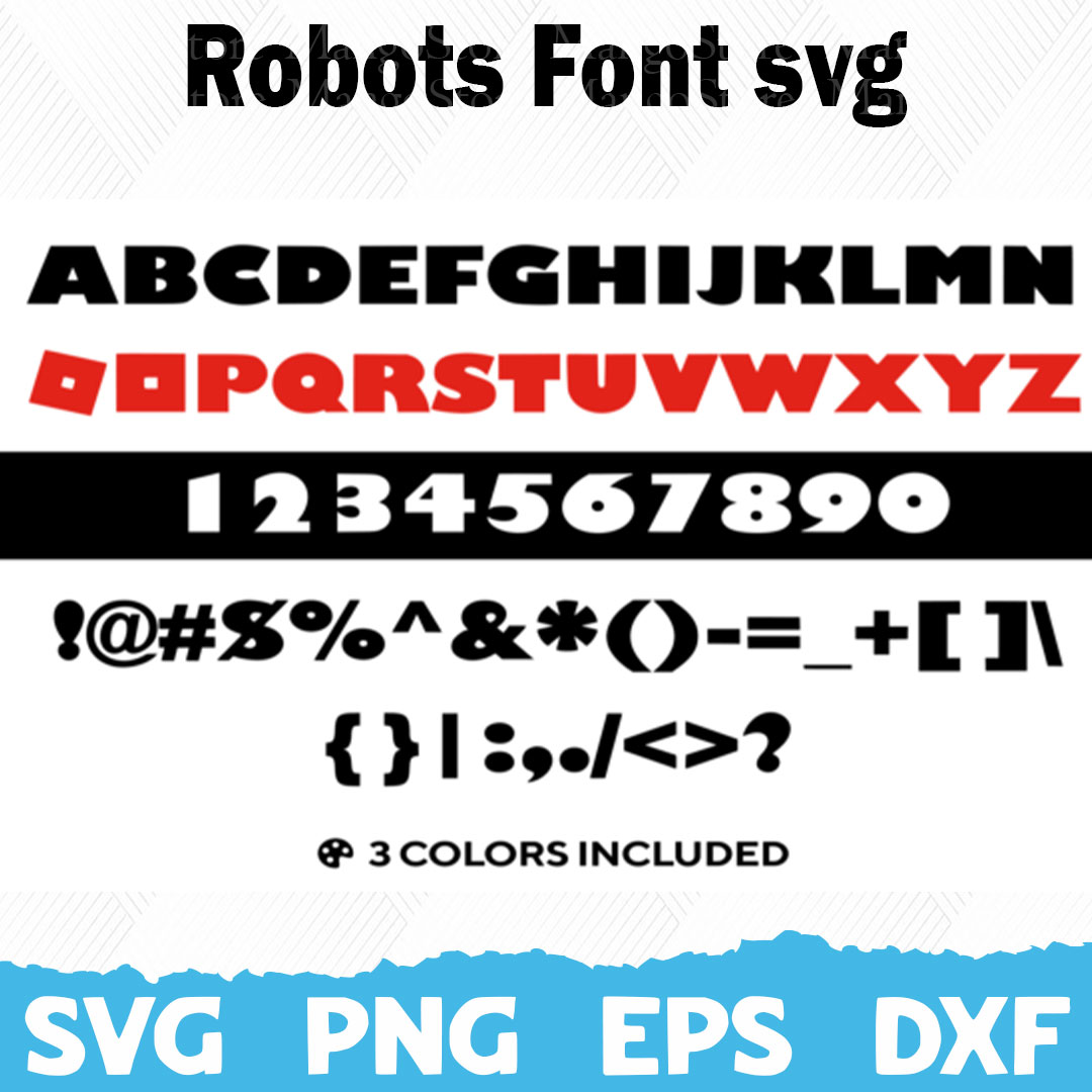 Robots Font Svg, Font svg, Silhouette, Cricut Font, Bundle F | Inspire ...
