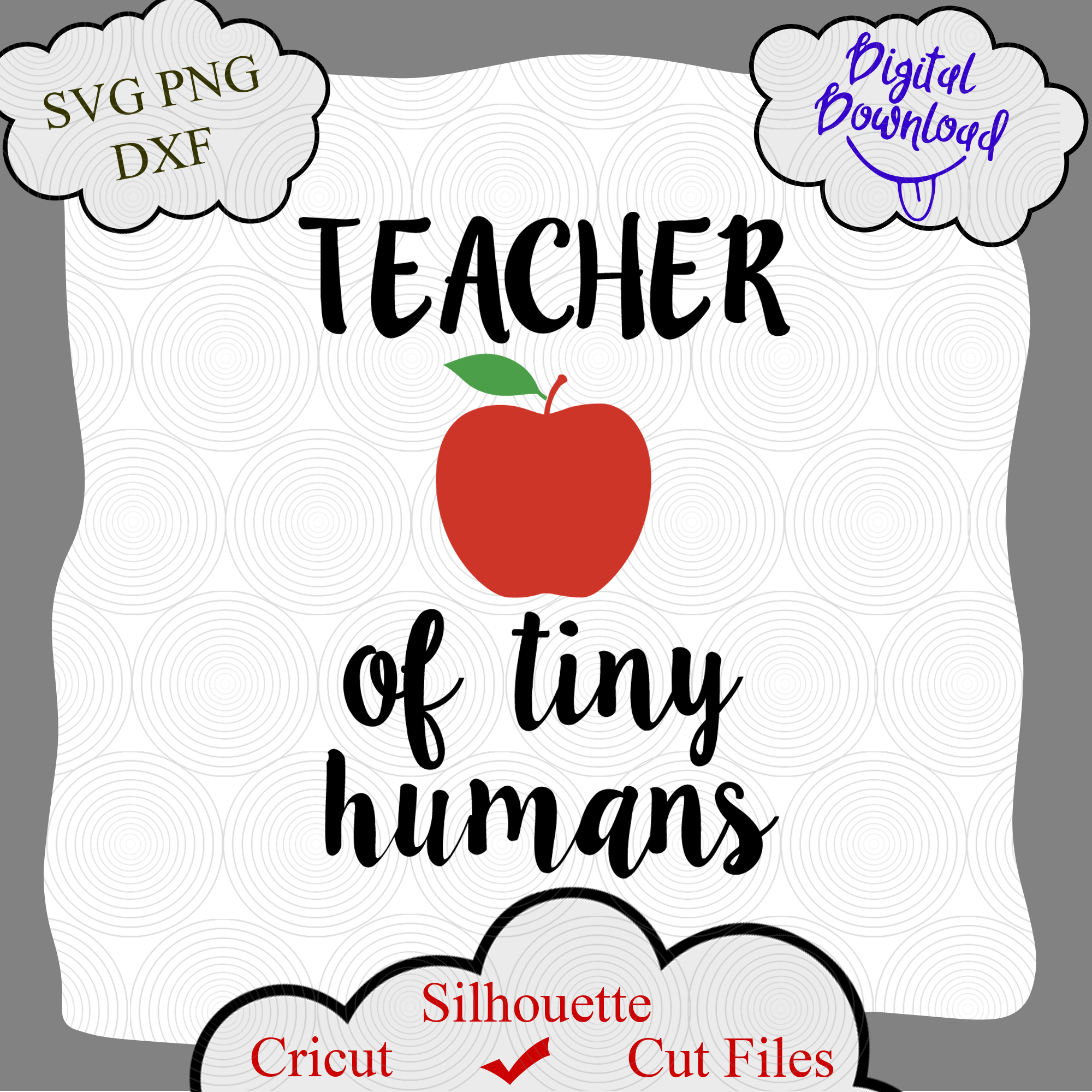 Teacher of Tiny Humans svg, Teacher Appreciation, Teacher s - Inspire ...