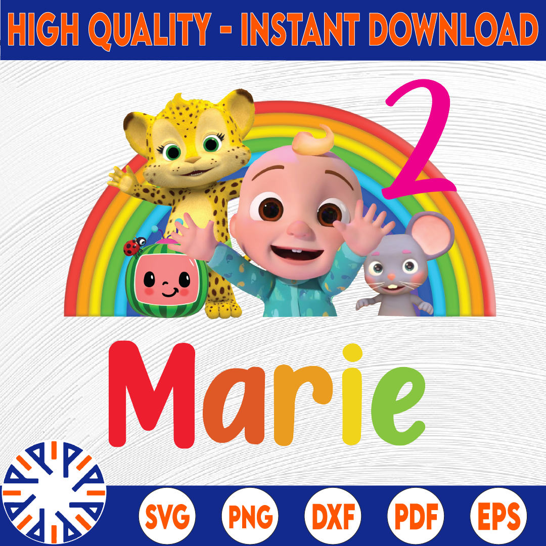 Personalized Cocomelon Birthday PNG, Cocomelon Png, Cocomelo - Inspire ...
