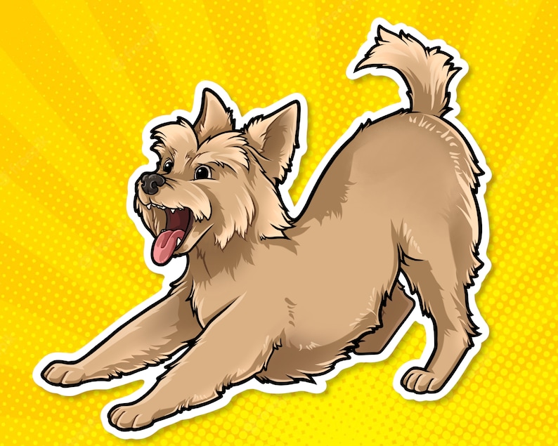 Cairn Terrier Super Kawaii sticker! Adorable Scottie friend- - Inspire ...