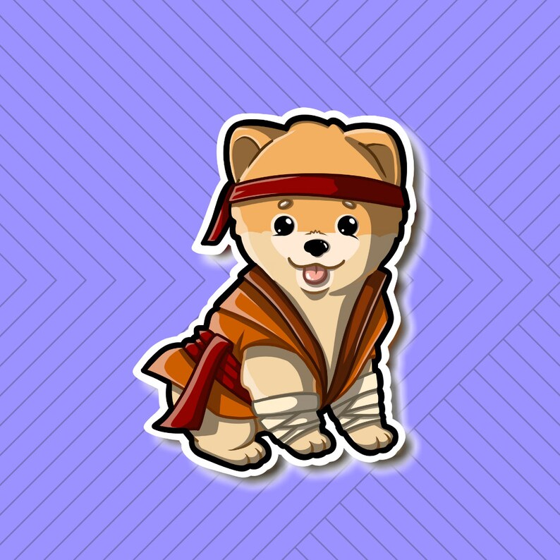 Super Kawaii D&D inspired Shiba Inu Monk . Adorable Kawaii d - Inspire ...