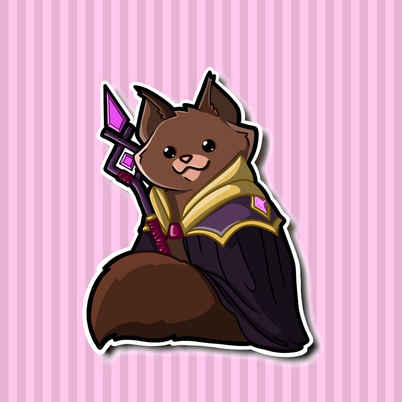 Super Kawaii D&D inspired Kitty Warlock. Adorable Kawaii cat - Inspire ...