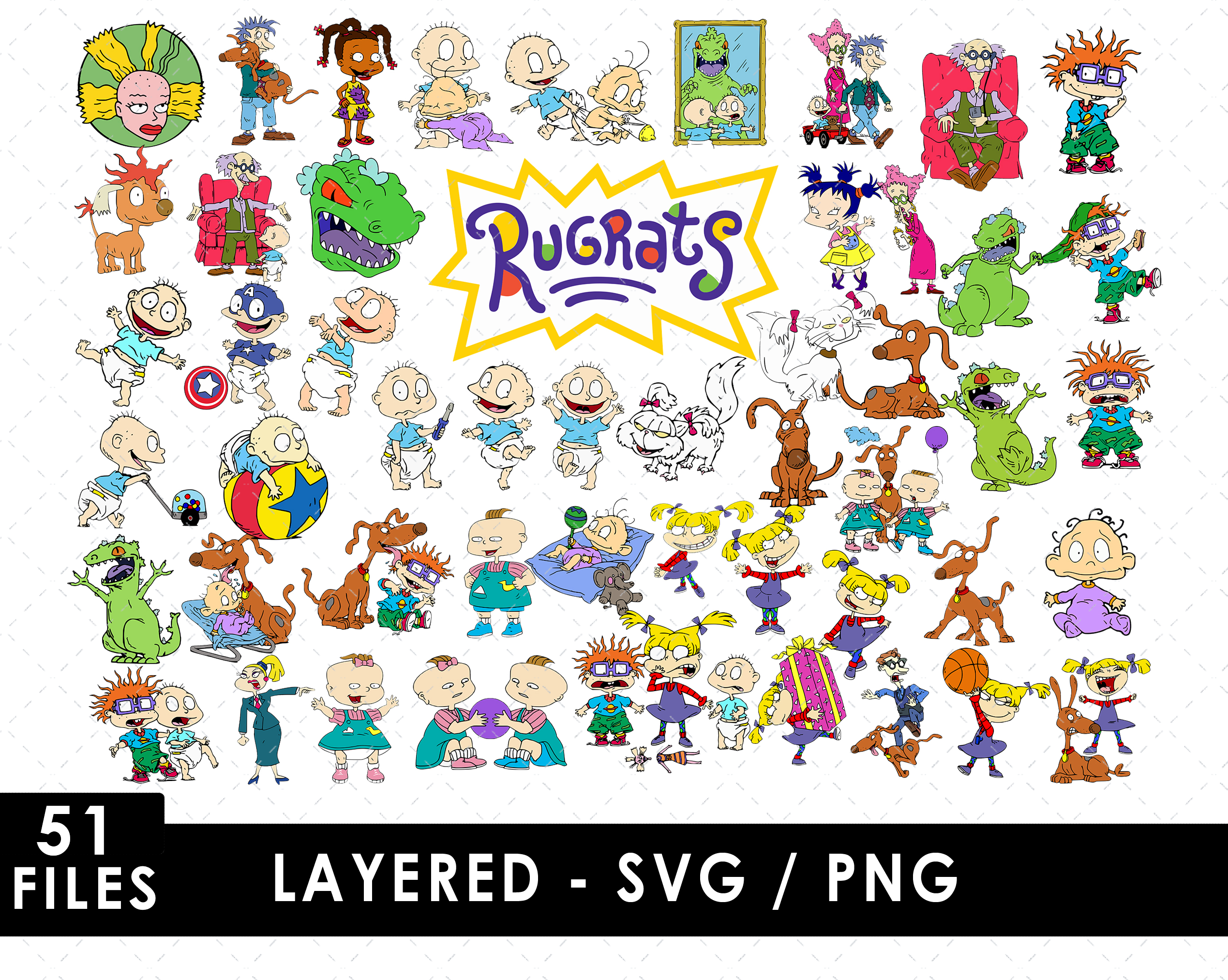 Rugrats Svg Files, Rugrats Png Files, Vector Png Images, SVG | Inspire ...