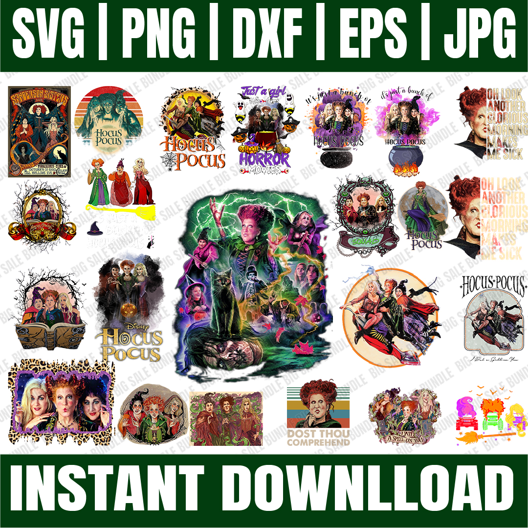 Bundle 24 Files Hocus Pocus Png, Hocus Pocus Png, Bundle Wat - Inspire ...