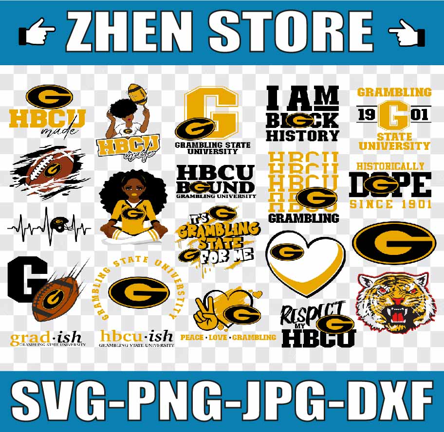Grambling State Svg,HBCU Teams svg, HBCU Football Svg, Sport | Inspire ...