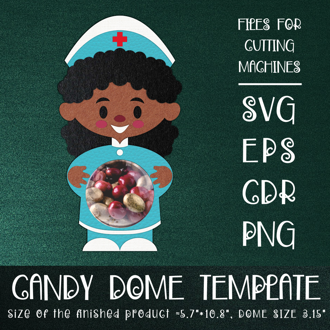 Nurse Candy Dome | Paper Craft Template | Inspire Uplift