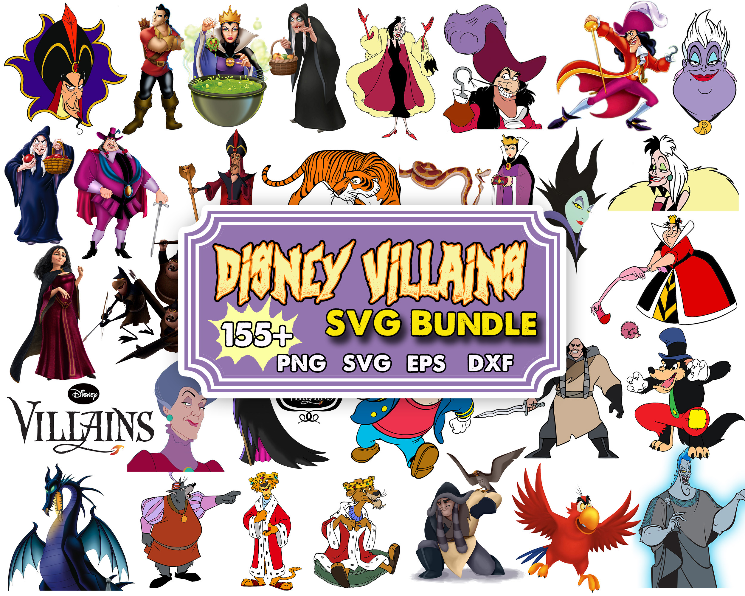 Villains Bundle SVG, Wicked svg Villains svg, Villains cut f | Inspire ...