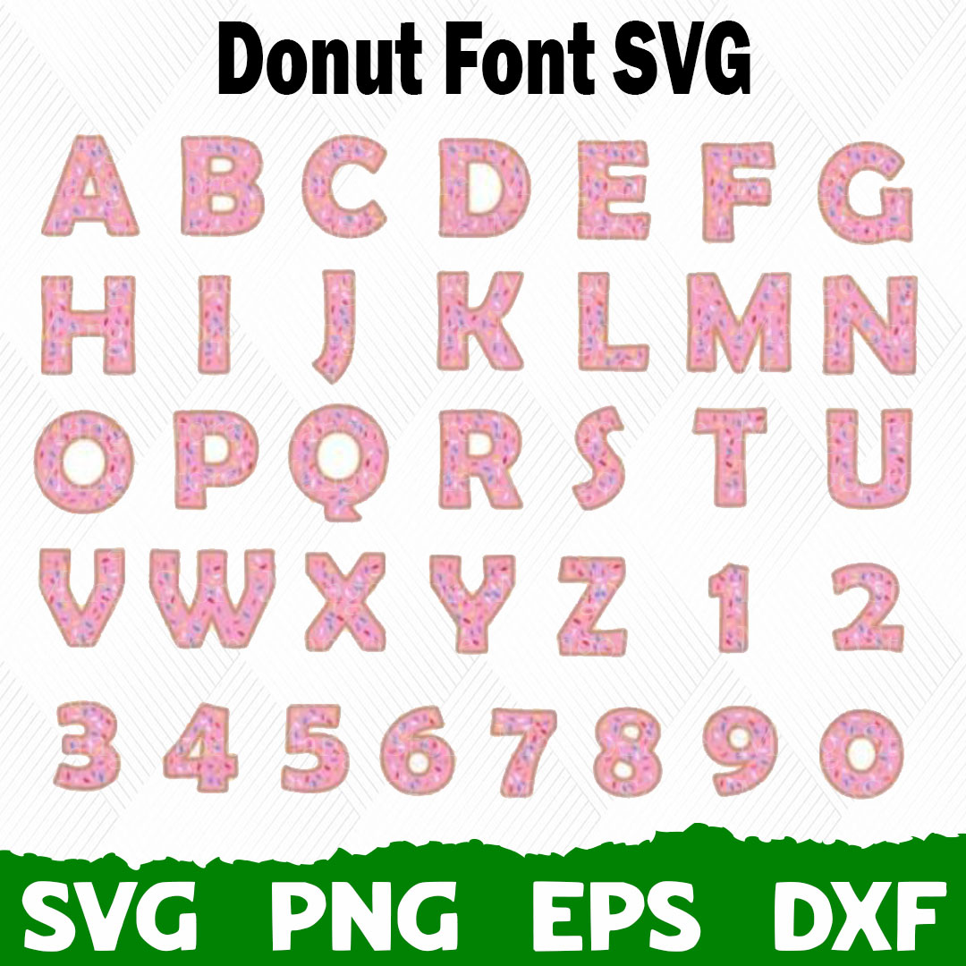 Alphabet Donut Svg, Number Donut, Font svg, Silhouette, Cric | Inspire ...