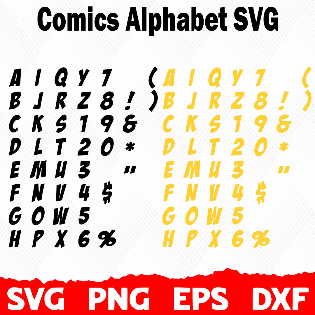 Comics Font Svg, Font svg, Silhouette, Cricut Font, Bundle F | Inspire ...