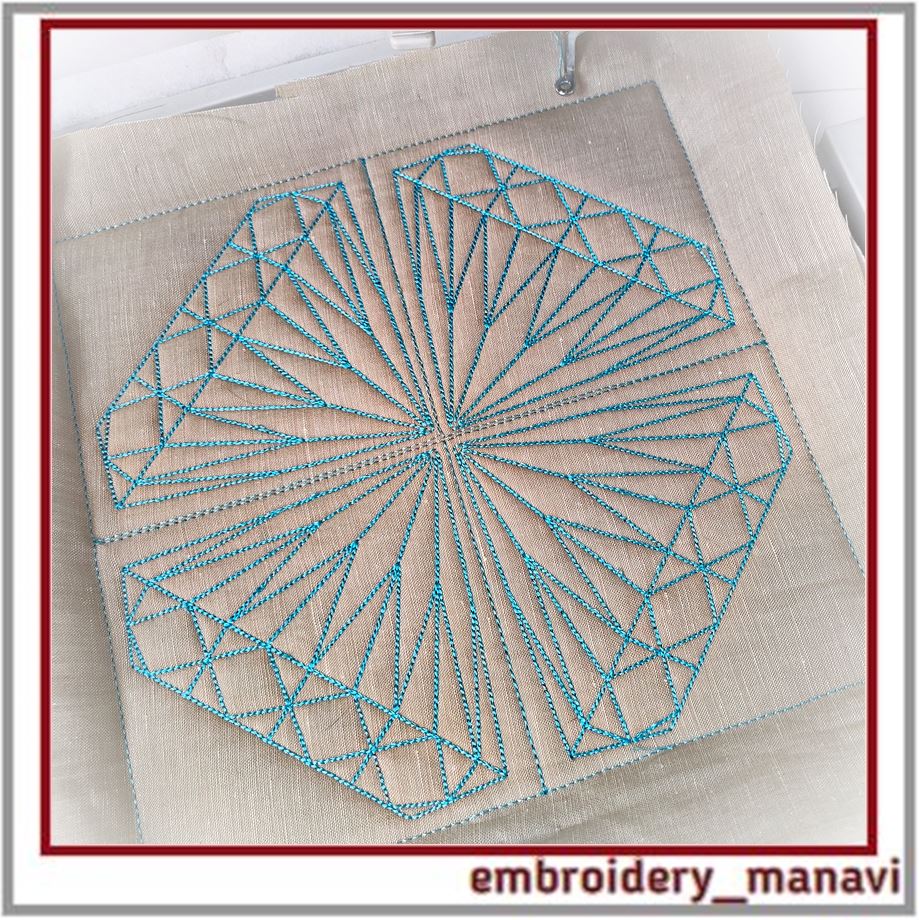 16 Quilt Block Diamond Machine Embroidery Designs - 6 Sizes | Inspire ...