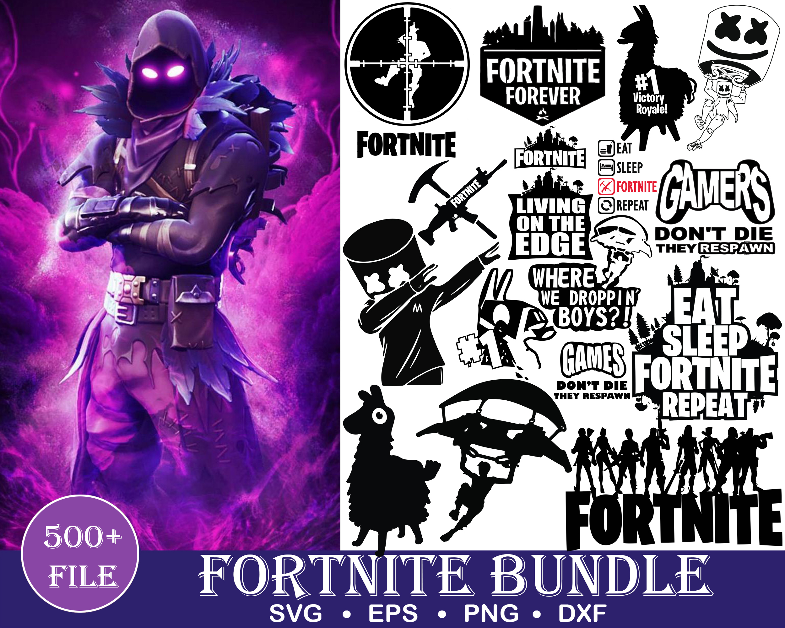 500 Fortnight, Fortnight, Fortnight svg, Fortnight bundle, g | Inspire ...