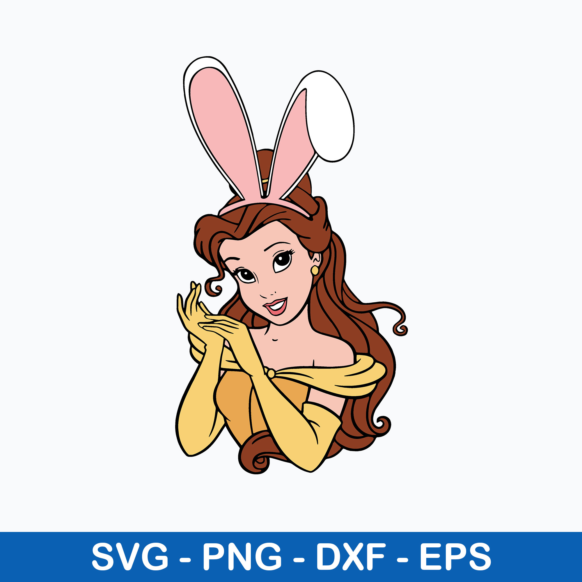 Belle Easter Svg, Beauty and the Beast Svg, Disney Princees - Inspire ...