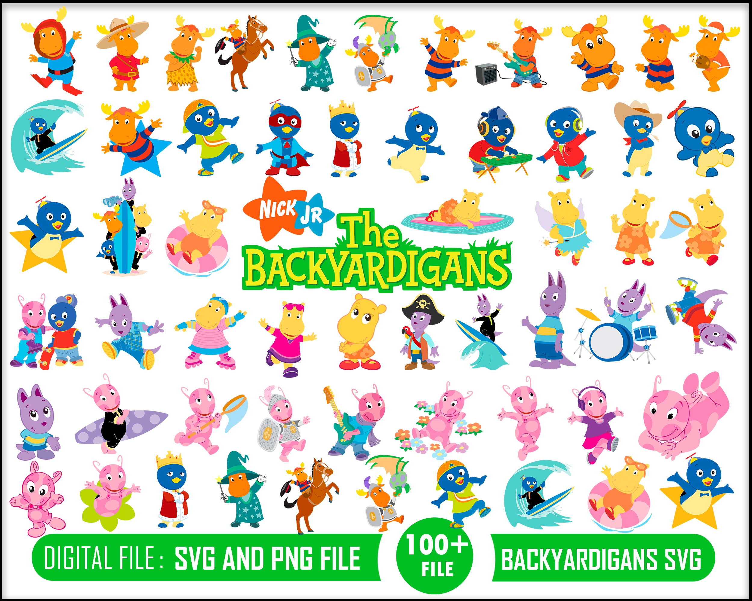 Backyardigans Clipart, Backyardigans Characters, Backyardiga - Inspire ...