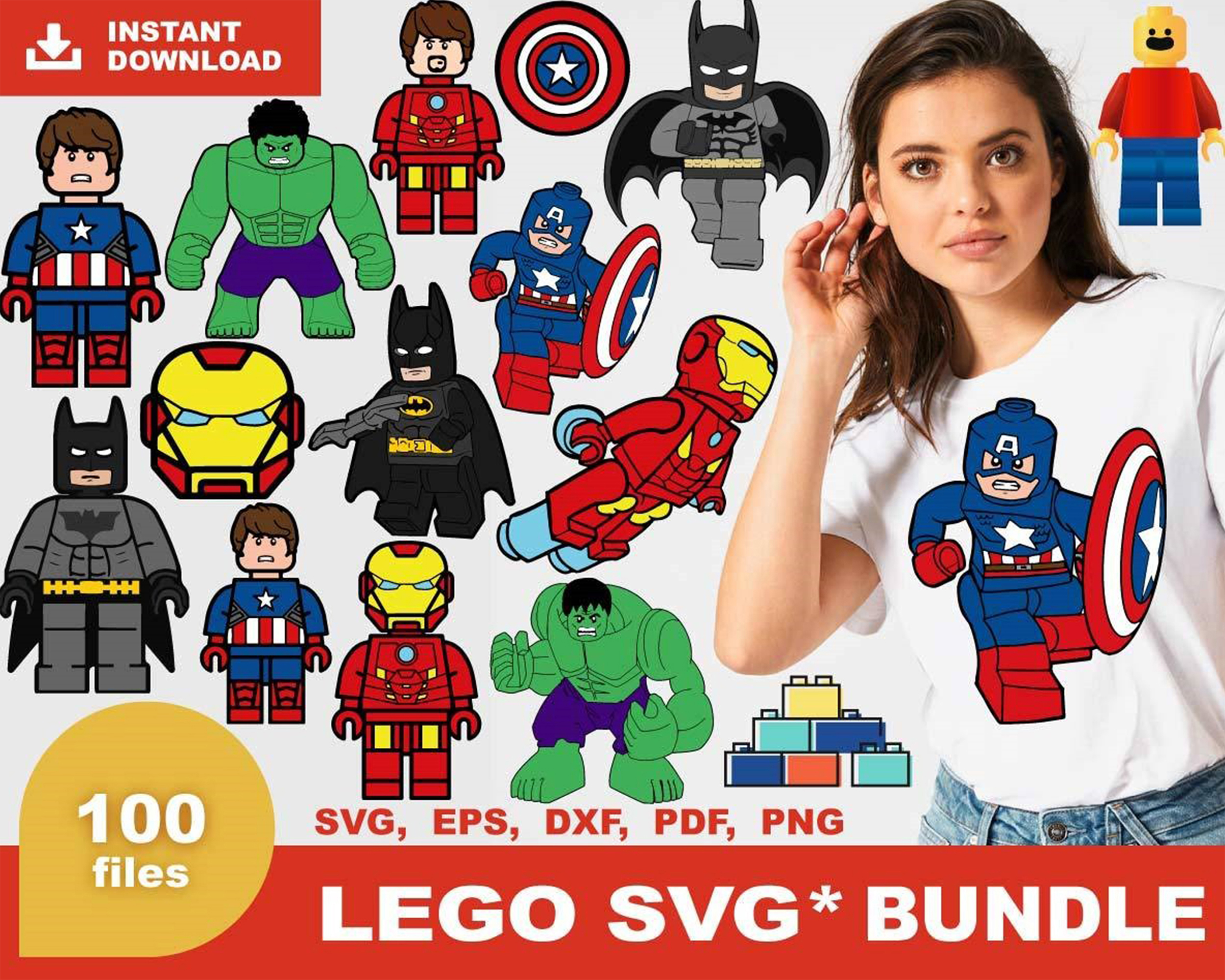 Lego Bundle, Cartoon Figures PNG, cartoon cutfile,cartoon pn | Inspire ...