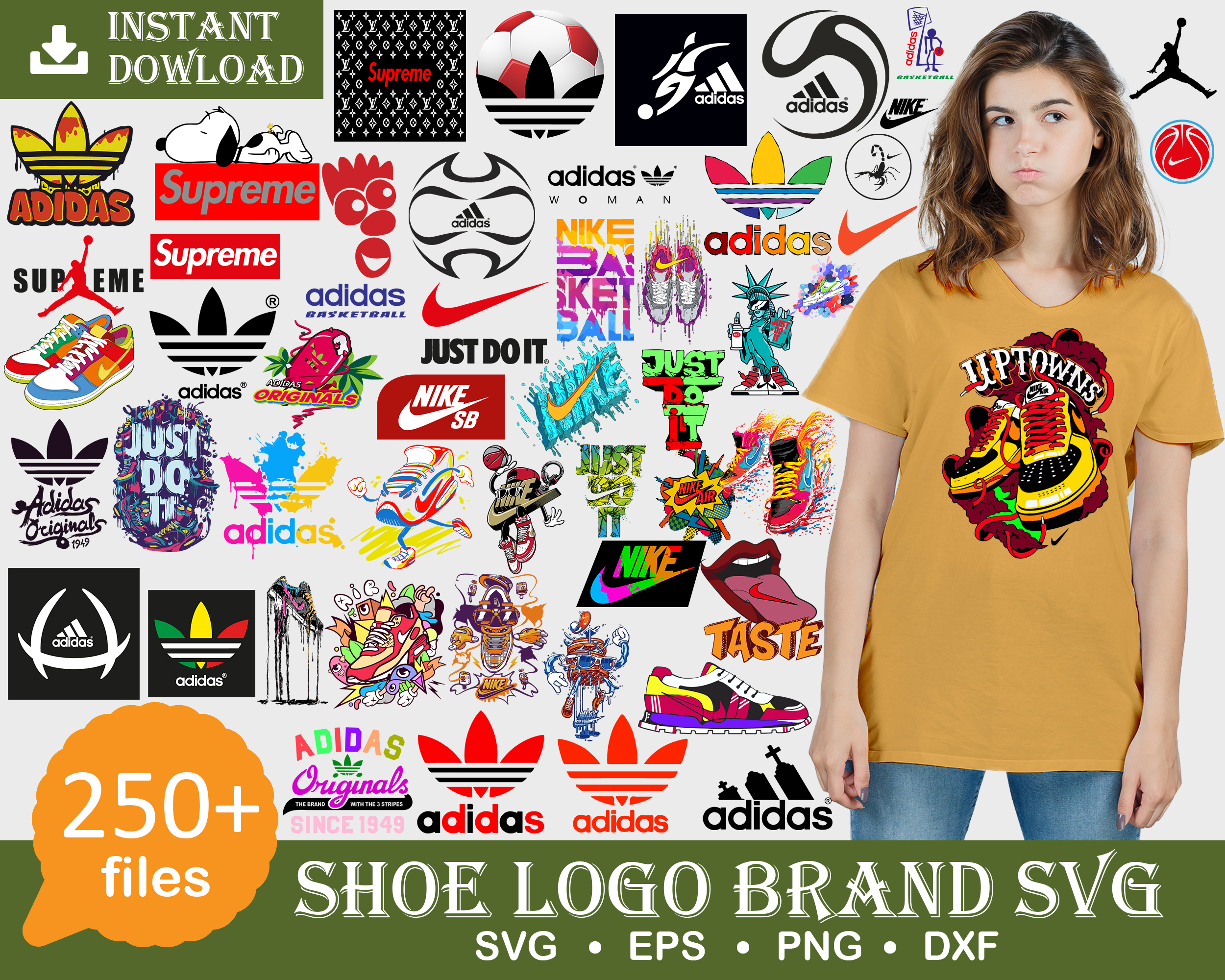 Shoe Brand Logo Svg Bundle, Svg Trending, Luxury Fashion Log | Inspire ...