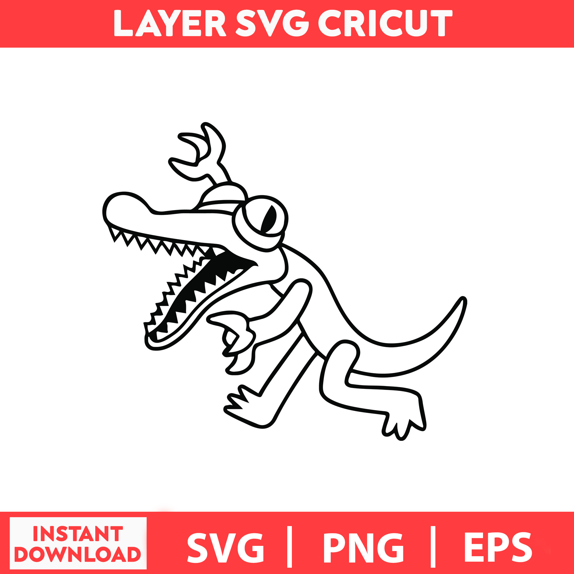 Easy Alligator Coloring Friends Bundle Rainbow friends Svg, | Inspire ...