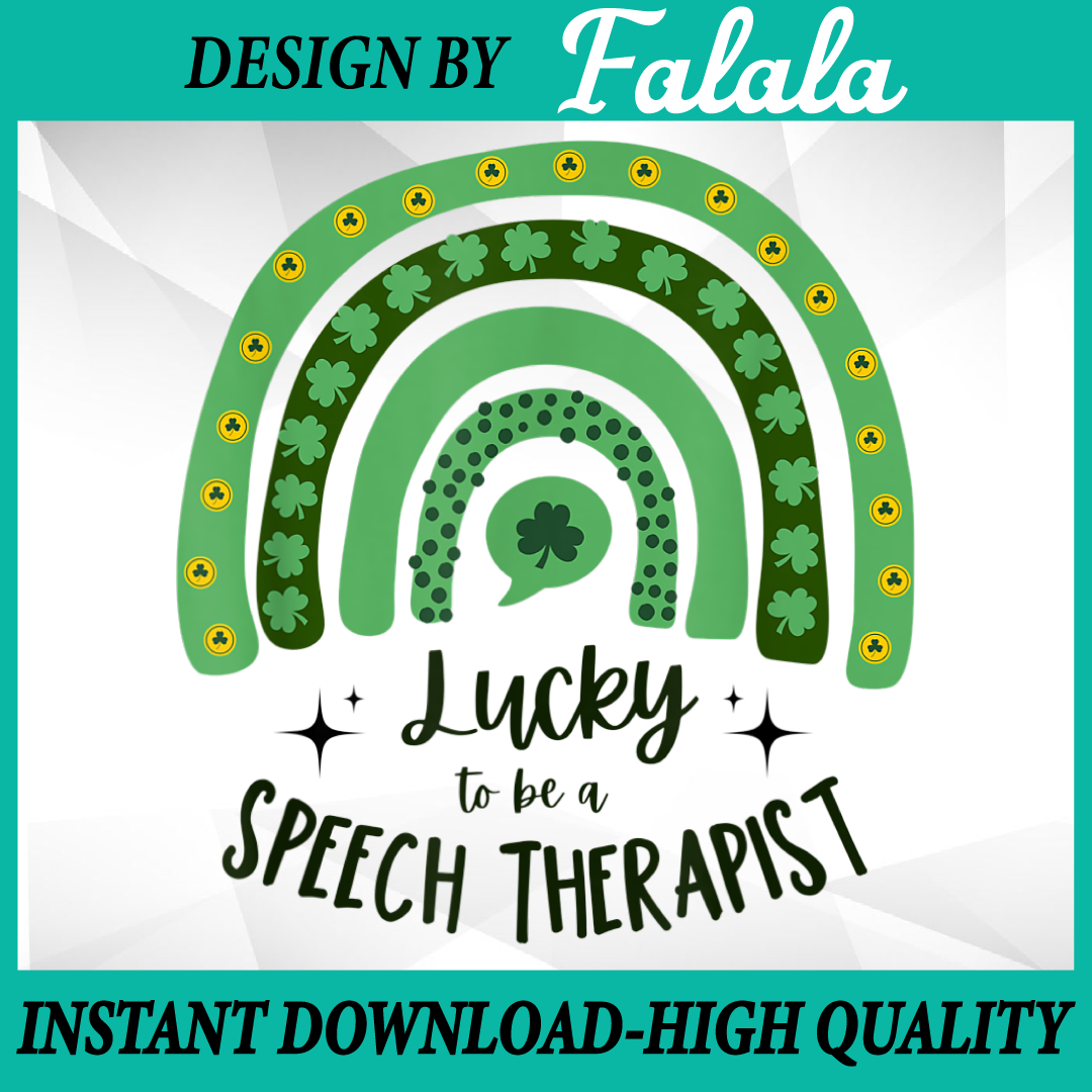 Speech Therapist St. Patrick's Day PNG, SLP St. Pat's Day Th | Inspire ...