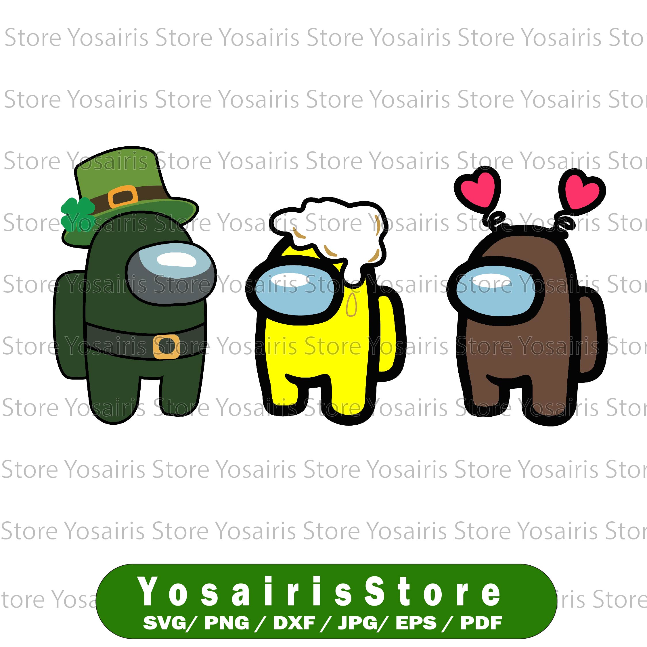 Happy Patrick Day Among Us svg, Patrick png, Among Us svg, H | Inspire ...