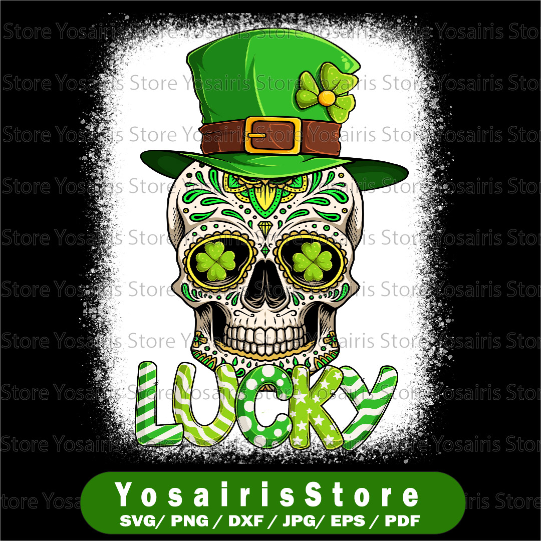 Lucky Skull PNG, St Patricks Day Png, Irish Png, St Pattys D - Inspire ...